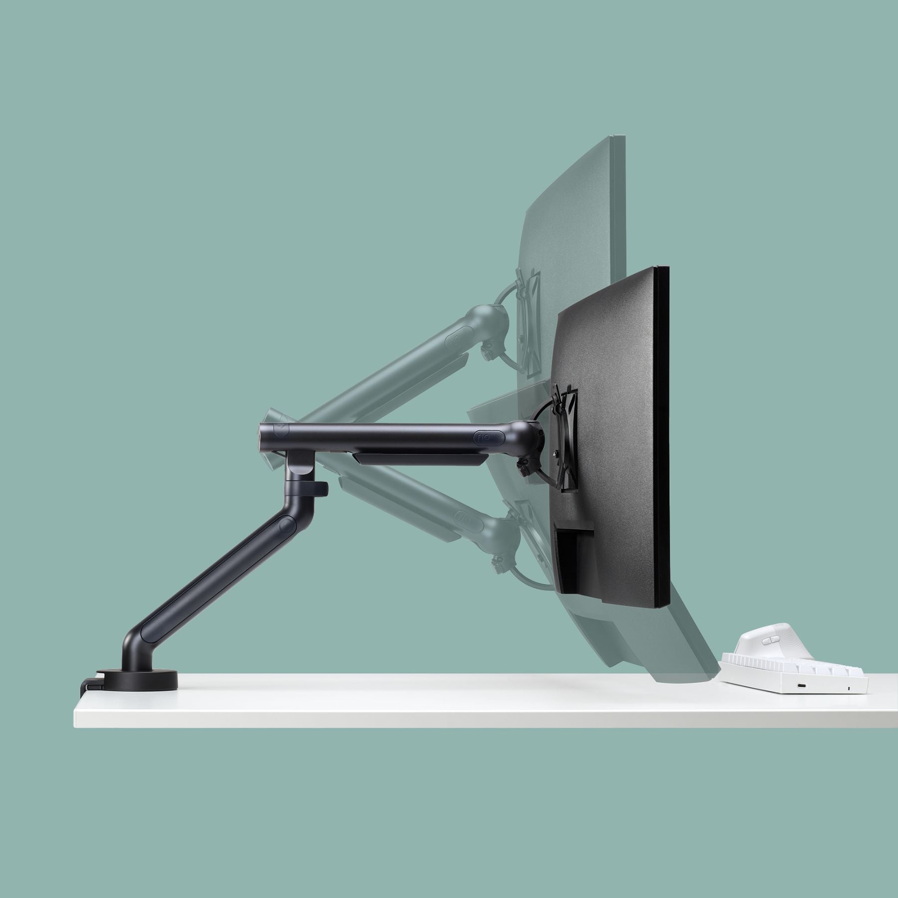 CBS New Flo Monitor Arm | Single | White, Black, or Silver – Colebrook ...