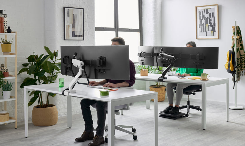 Flo X Multi Monitor Arm | Dual/Triple, White or Black | CBS – Colebrook ...