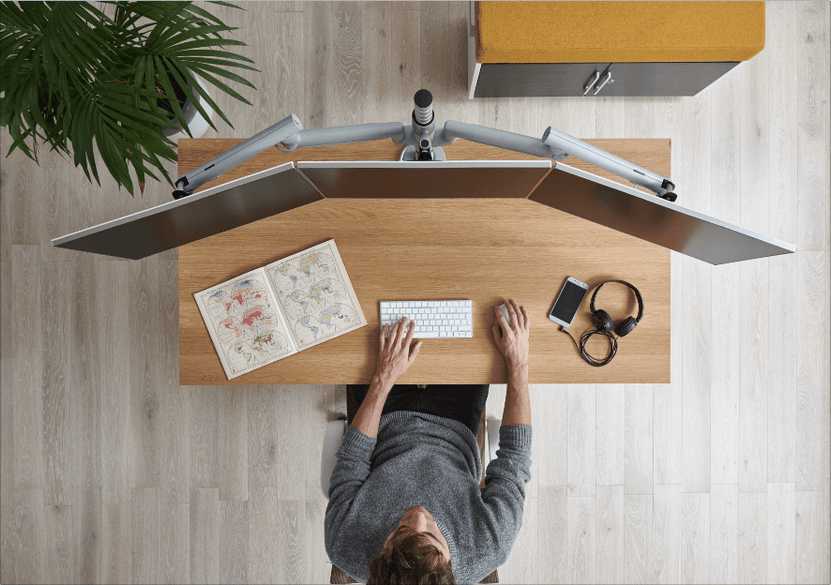 Flo Modular Triple Monitor Arm – Colebrook Bosson Saunders